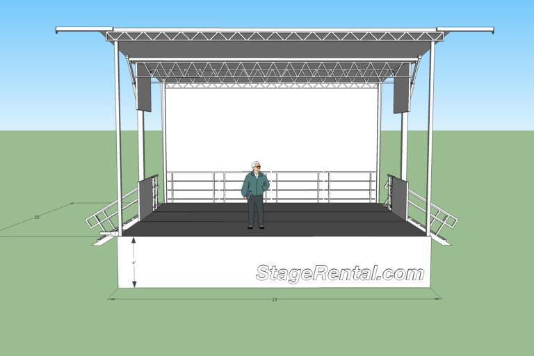 Stageline SL100 - 20x24 Mobile Stage Rental - Stage Rental Orlando ...