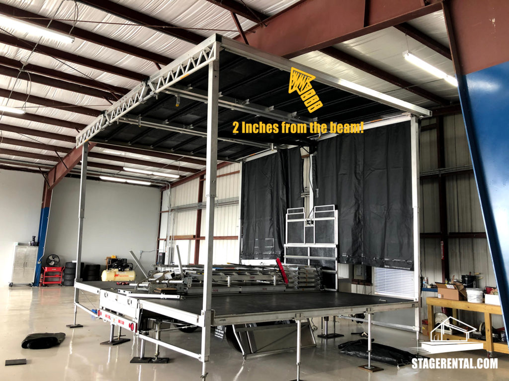 Stageline SL75 at Lakeland Airport Hangar - Stage Rental Orlando, Tampa ...